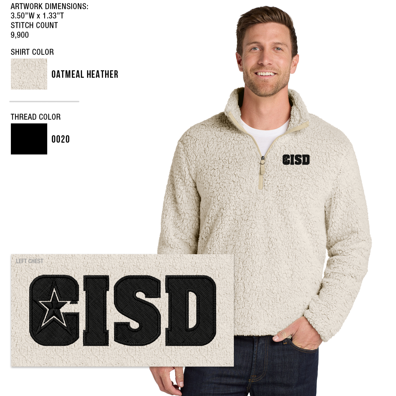 Crowley ISD Men's Sherpa – Cornerstone Impressions