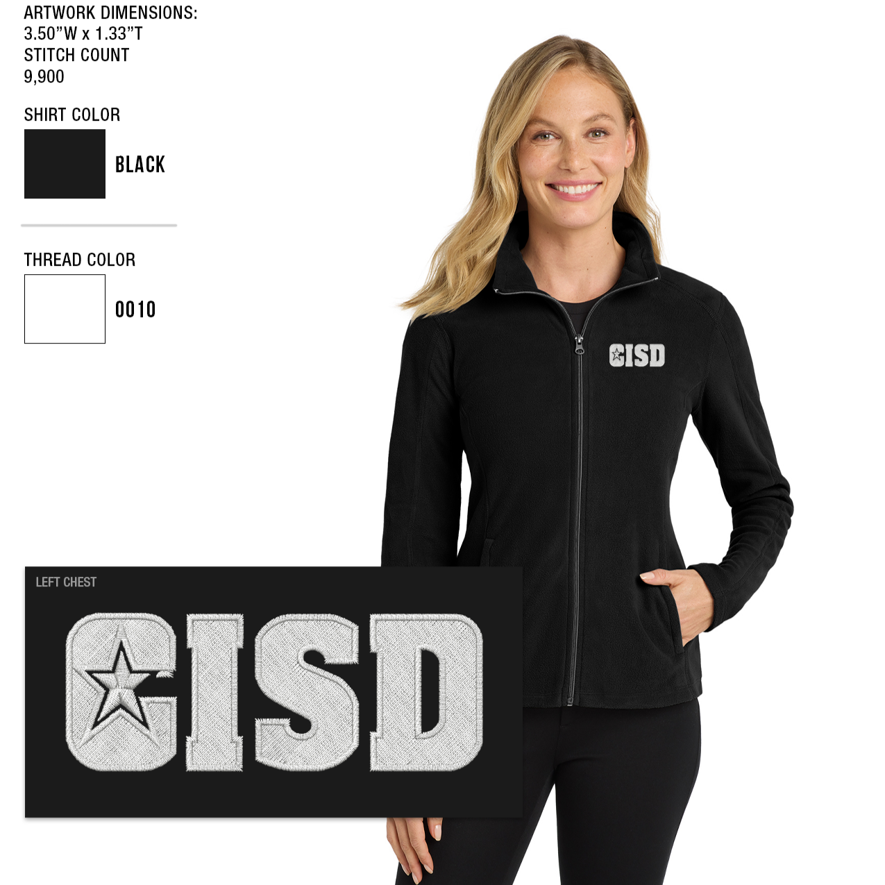 Crowley ISD Women's Microfleece Jacket – Cornerstone Impressions