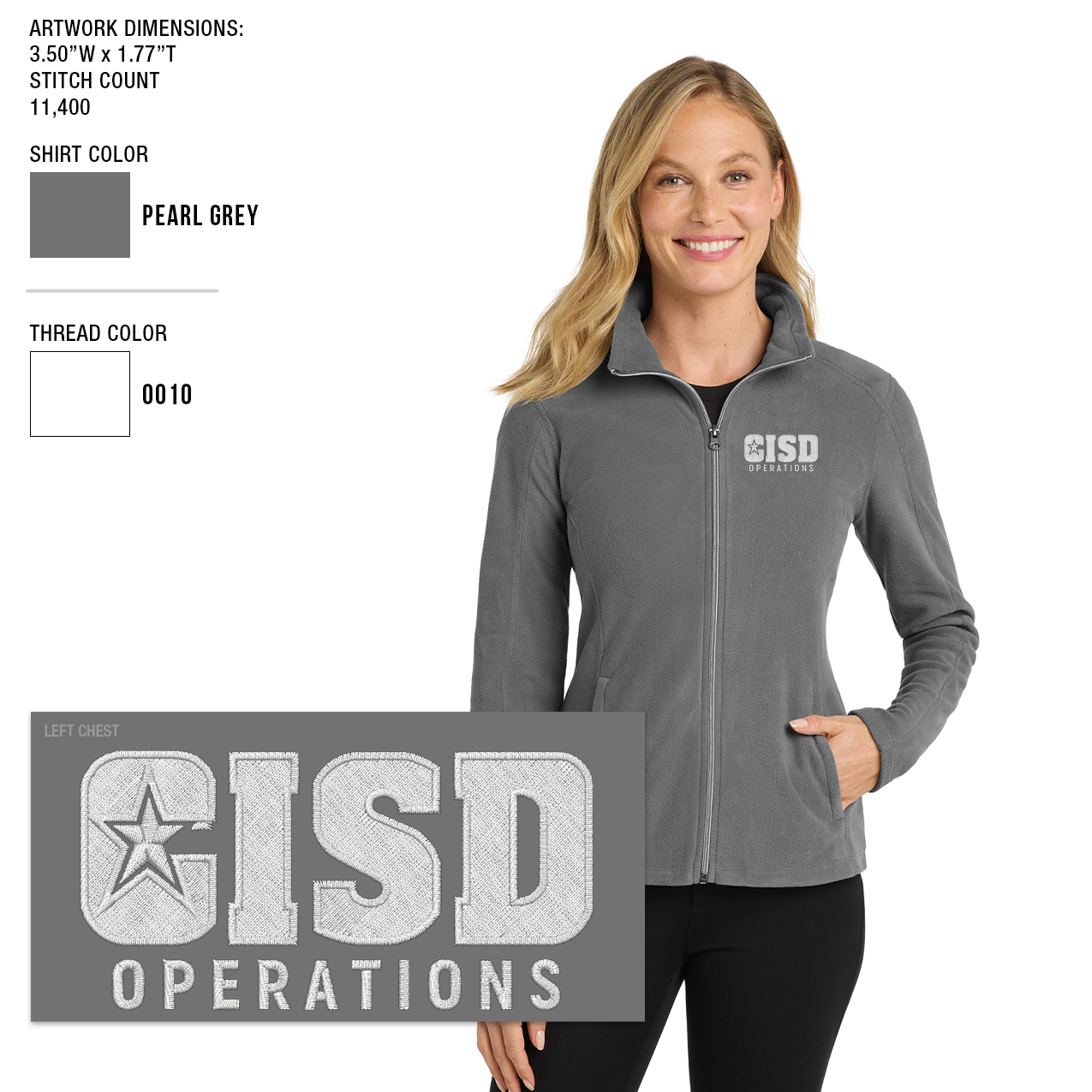 Crowley ISD Women's Microfleece Jacket – Cornerstone Impressions
